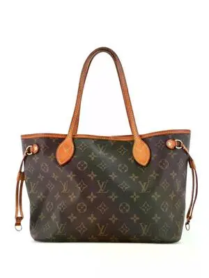 LOUIS VUITTON Neverfull Monogram Canvas Pm Tote Bag - Brown