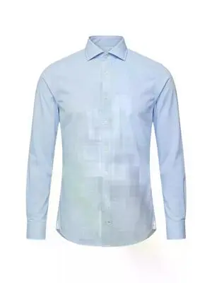 KOIKE BARCELONA Check Long-sleeve Shirt - Blue