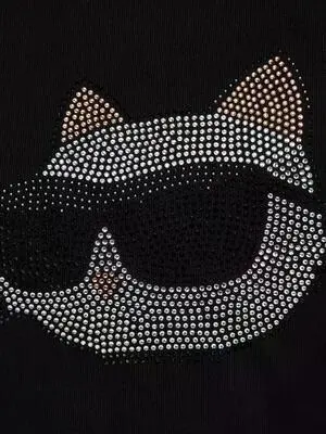 Karl Lagerfeld Ikon Choupette Rhinestone Shopper Bag