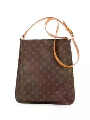 LOUIS VUITTON Gm Musette Salsa Monogram Canvas Shoulder Bag - Brown