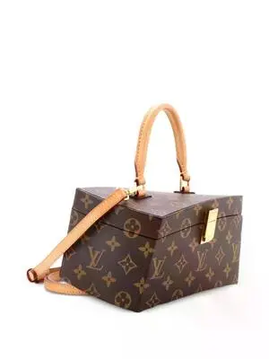 LOUIS VUITTON Twisted Box Bag Monogram Canvas Satchel