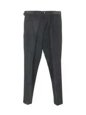 Burberry Belted Tailored Trousers - Black