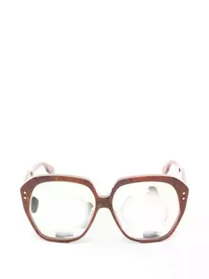 Gucci 2020s Square-frame Sunglasses - Brown