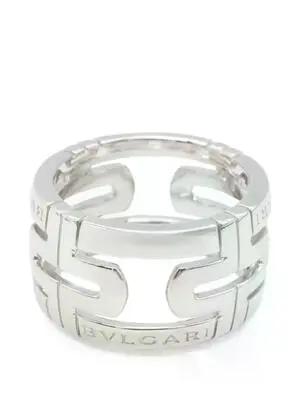 BVLGARI 18k White Gold Parentesi Ring