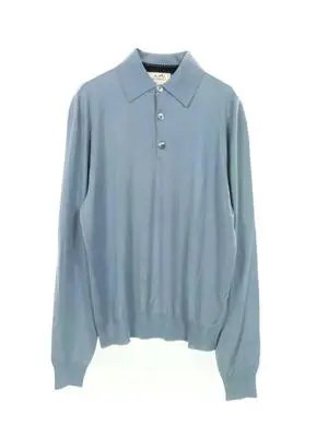 Hermès Long-sleeve Polo Shirt - Blue