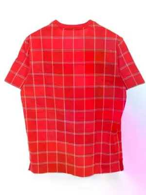 LOUIS VUITTON 2000s Check T-shirt - Red