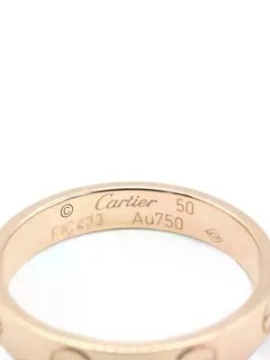 Cartier Rose Gold Polished Love Ring - Pink