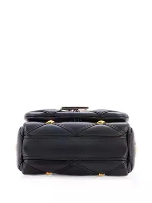 LOUIS VUITTON Go-14 Handbag Studded Malletage Leather Shoulder Bag - Black