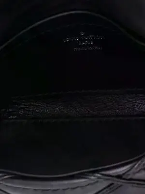 LOUIS VUITTON Go-14 Handbag Studded Malletage Leather Shoulder Bag - Black