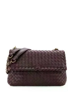 Bottega Veneta Olimpia Intrecciato Nappa Small Crossbody Bag - Brown