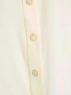 Zimmermann Floral-appliqué Crepe De Chine Shirt - Neutrals