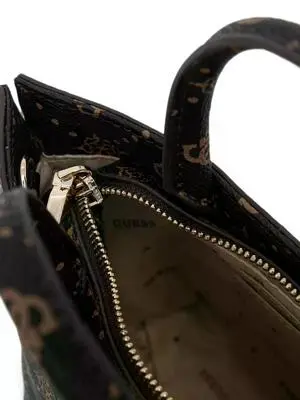 Guess Emelie Monogram-print Logo-plaque Tote Bag