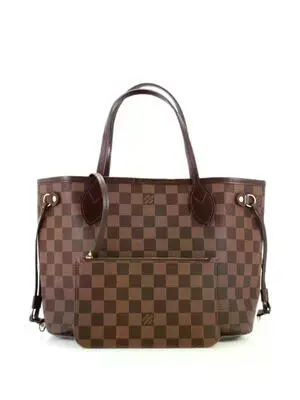 LOUIS VUITTON Neverfull Nm Damier Pm Tote Bag - Brown