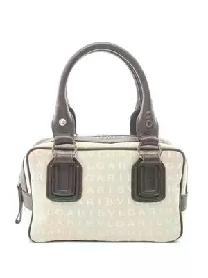 BVLGARI Logomania Canvas Top Handle Bag