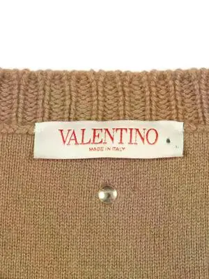 Valentino Garavani Cashmere Crew Neck Sweater - Brown