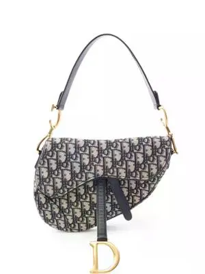 Dior 2000s Oblique Saddle Handbag - Neutrals