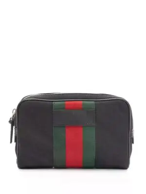 Gucci Web Stripe Belt Bag - Black