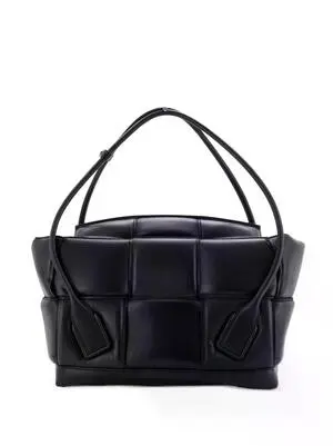 Bottega Veneta Arco Bag Maxi Intrecciato Leather Tote Bag - Black