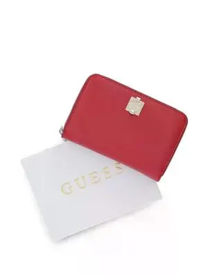 Guess Logo-plaque Zip-around Wallet