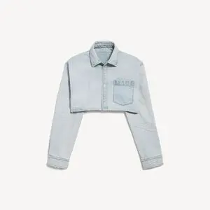 Balenciaga Cropped Shirt - Blue