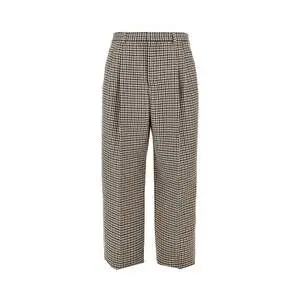 Emporio Armani Check Tweed Pleated Pants - Multicolor