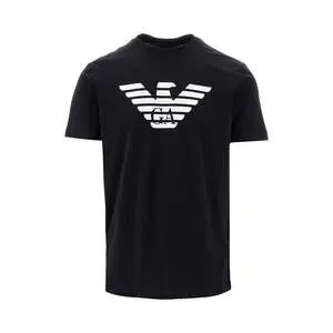 Emporio Armani Pia Cotton T-shirt With Eagle Print An