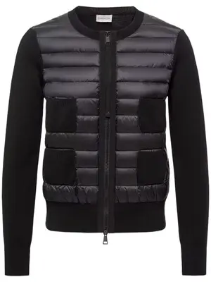 Moncler Padded Cardigan - Black