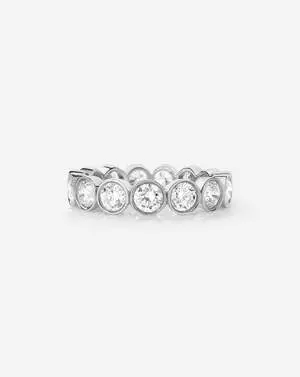Ring Concierge Bezel Set Round Diamond Eternity Band - Platinum