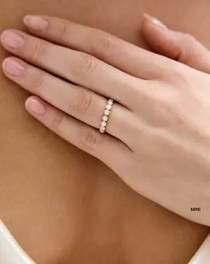 Ring Concierge Bezel Set Eternity Band - Platinum