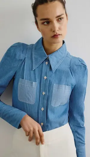 Smythe Box Pleat Shoulder Shirt