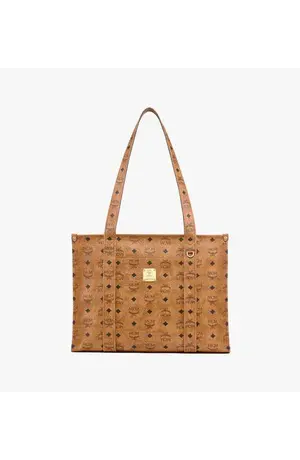 Mcm Large Aren School Bag Tote In Visetos