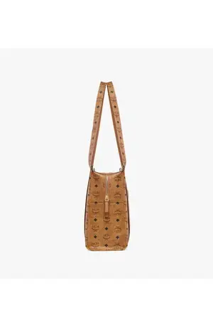 Mcm Large Aren School Bag Tote In Visetos
