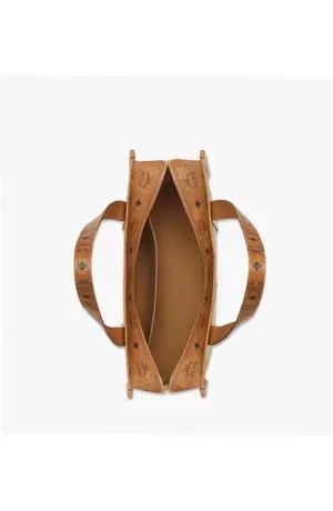Mcm Large Aren School Bag Tote In Visetos