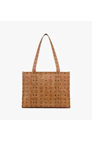 Mcm Large Aren School Bag Tote In Visetos