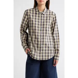 DAMSON MADDER Solana Checked Organic Cotton Shirt