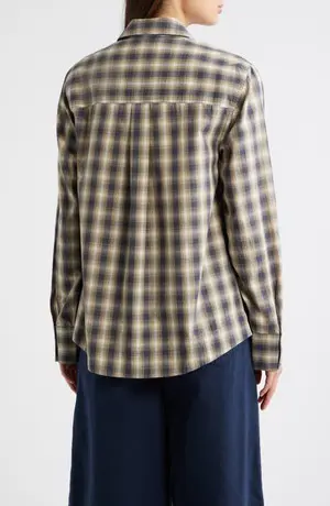 DAMSON MADDER Solana Checked Organic Cotton Shirt