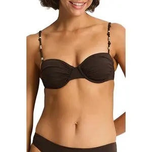 SEA LEVEL De Luxe Ruched Underwire Bikini Top