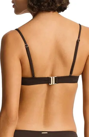 SEA LEVEL De Luxe Ruched Underwire Bikini Top