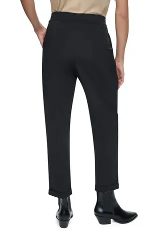 Dkny Pleated Cuffed Ponte Pants