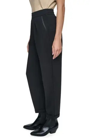 Dkny Pleated Cuffed Ponte Pants