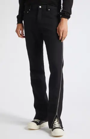 Rick Owens Vega Jeans With Zipper Detailing