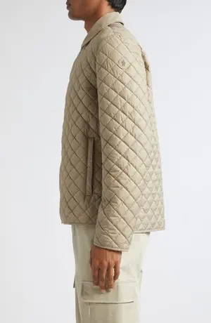 Moncler Avrelie Quilted Shirt Jacket - Sand