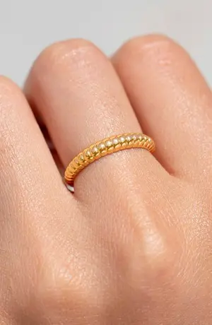 GIRLS CREW Isla Mujeres Croissant Ring