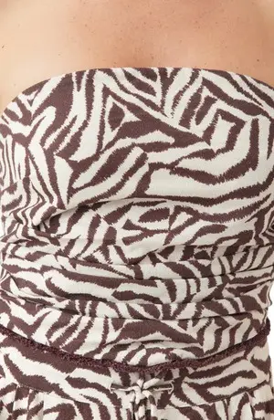 Habitual Scarf Strapless Top