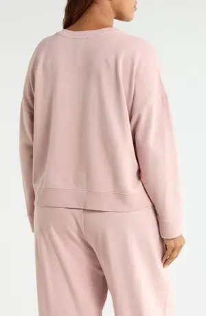 Eileen Fisher Organic Cotton Crop Sweatshirt