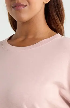 Eileen Fisher Organic Cotton Crop Sweatshirt