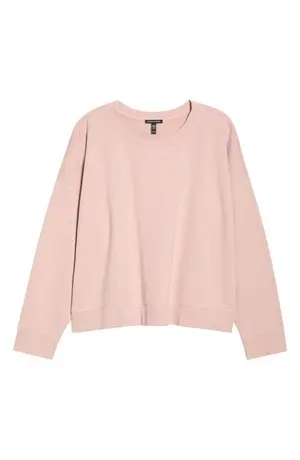 Eileen Fisher Organic Cotton Crop Sweatshirt