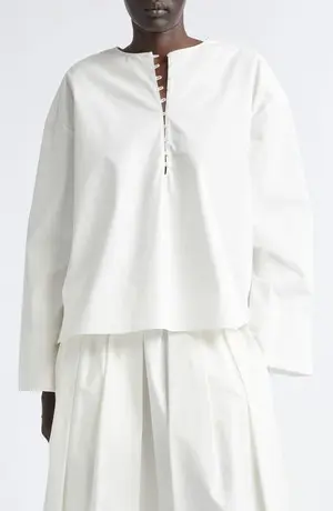 KALLMEYER Marguerite Starched Cotton Poplin Top