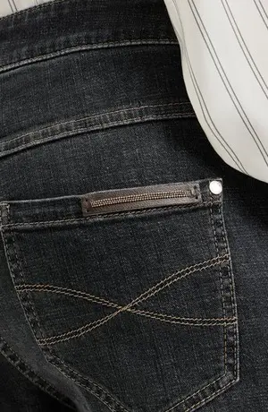 Brunello Cucinelli Slim Five-pocket Trousers With Leather Tab Detail