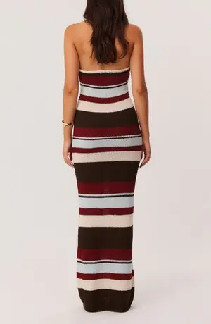 SNDYS. Effie Halter Neck Maxi Knit Dress